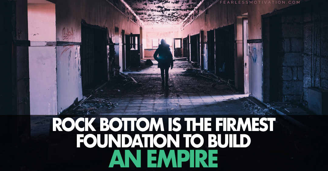 Rising from the Depths: What to Do When You Hit Rock Bottom