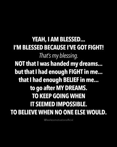 BLESSED Because I Got Fight (Official Music Video) Fearless Motivation